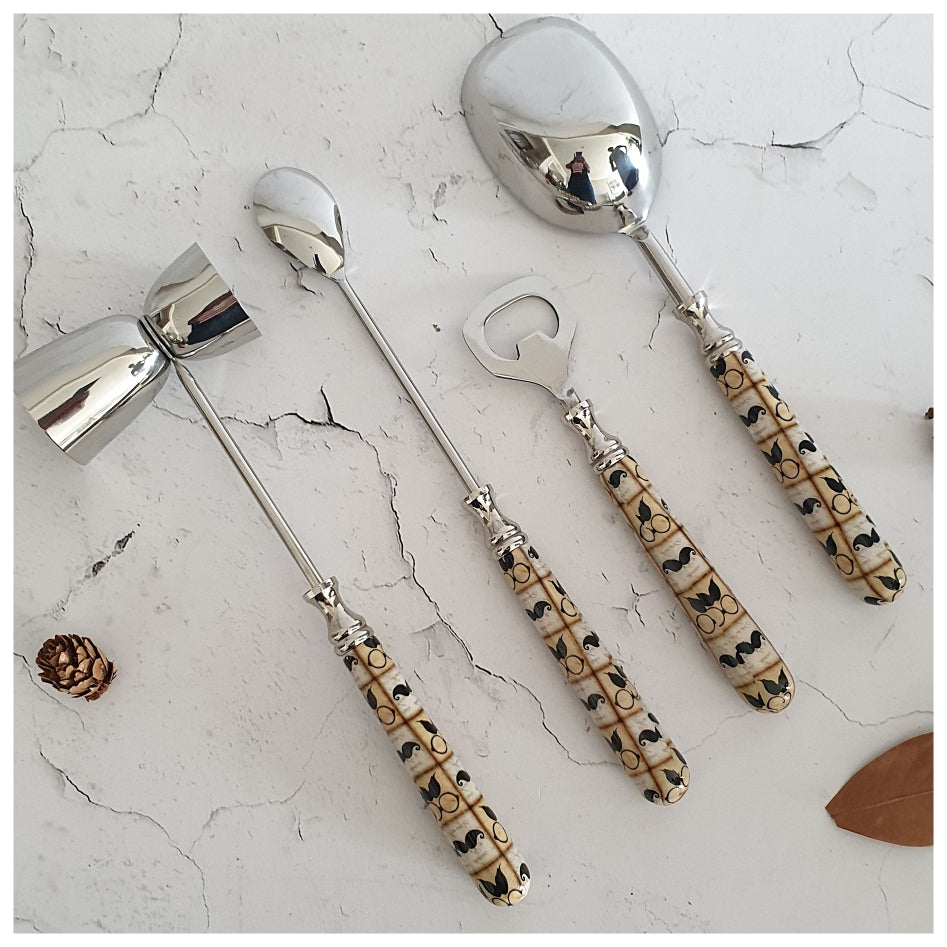 Buy Cutlery Bar Set (Set of 4) - Mr. M Online at Rs. 4,000.00 | Blank ...