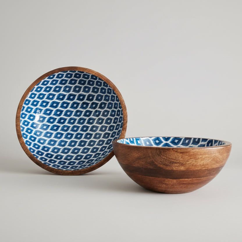 Buy Wooden Multipurpose Bowls - Set of 2 - Ikat Online at Rs. 5,200.00 ...