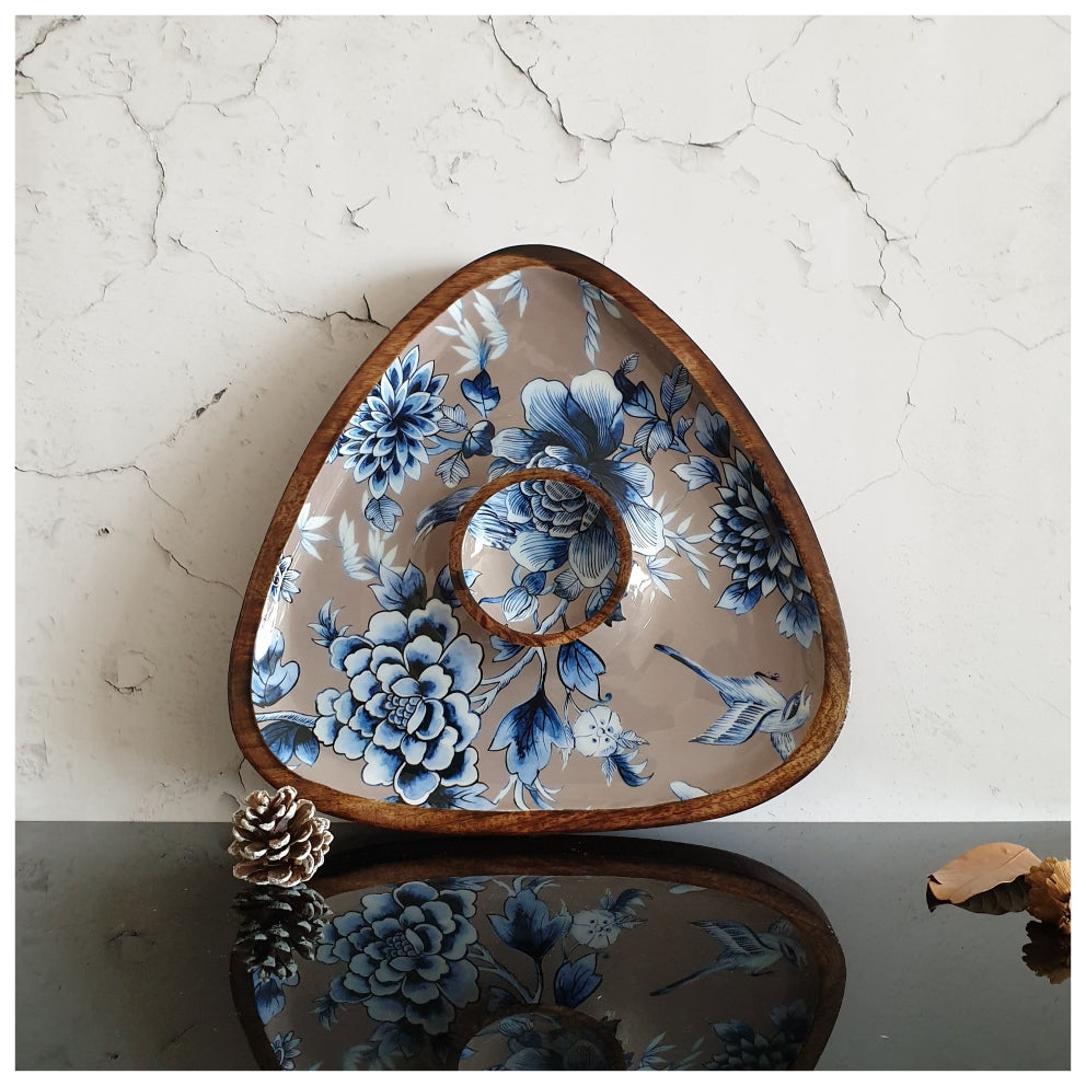 Buy Triangle Dip Dish Platter - Enchanted Forest (Brown) Online at Rs ...